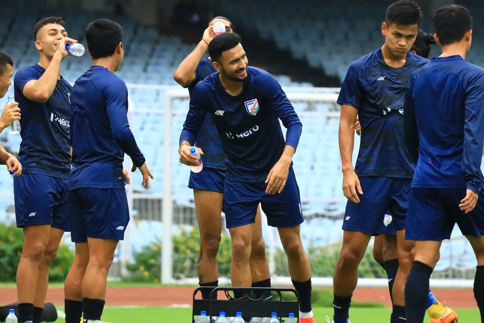 Indian Men's Football Team Sweat it Out in Practice Session Ahead of ...