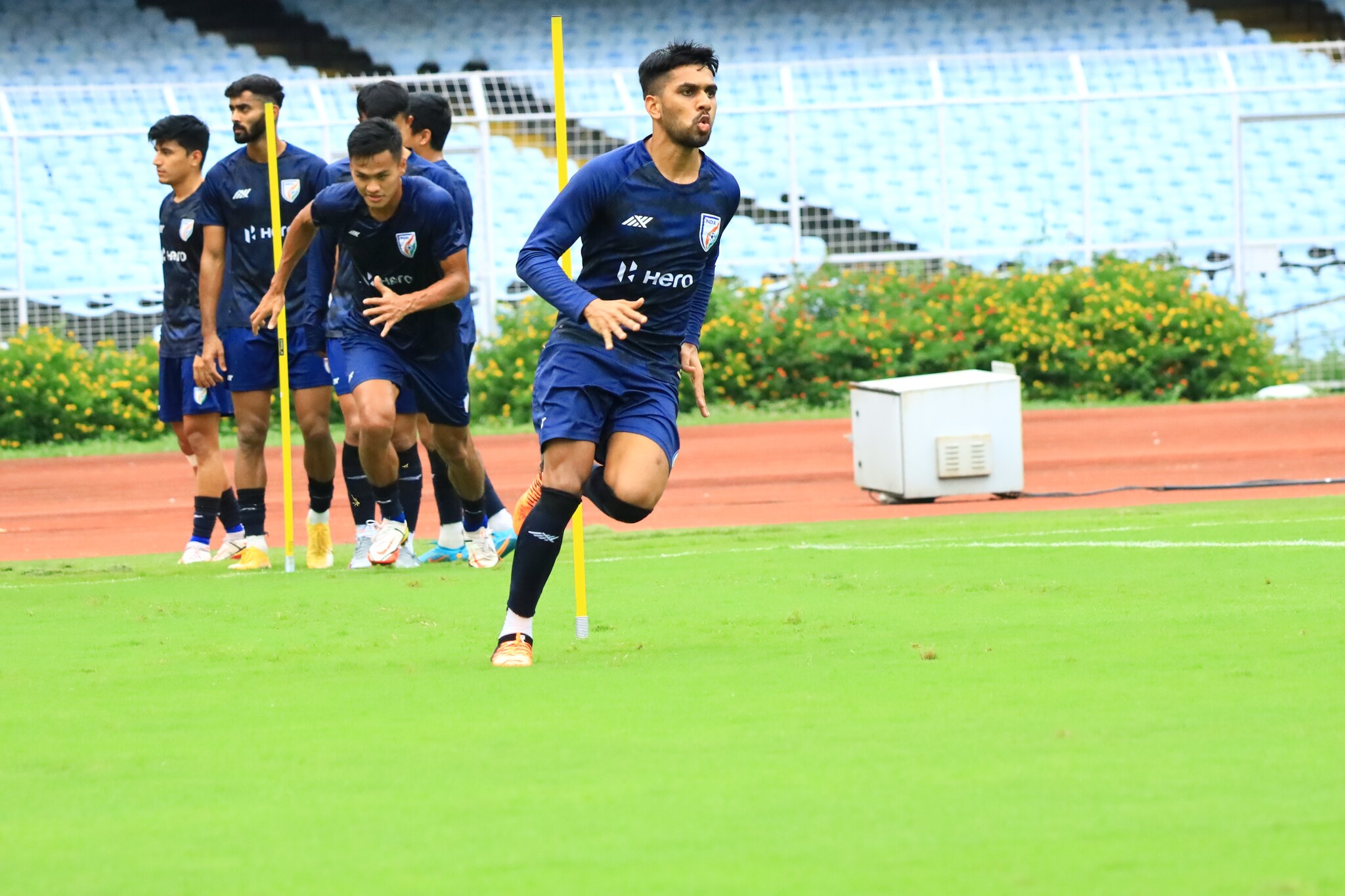 Indian Men's Football Team Sweat it Out in Practice Session Ahead of ...