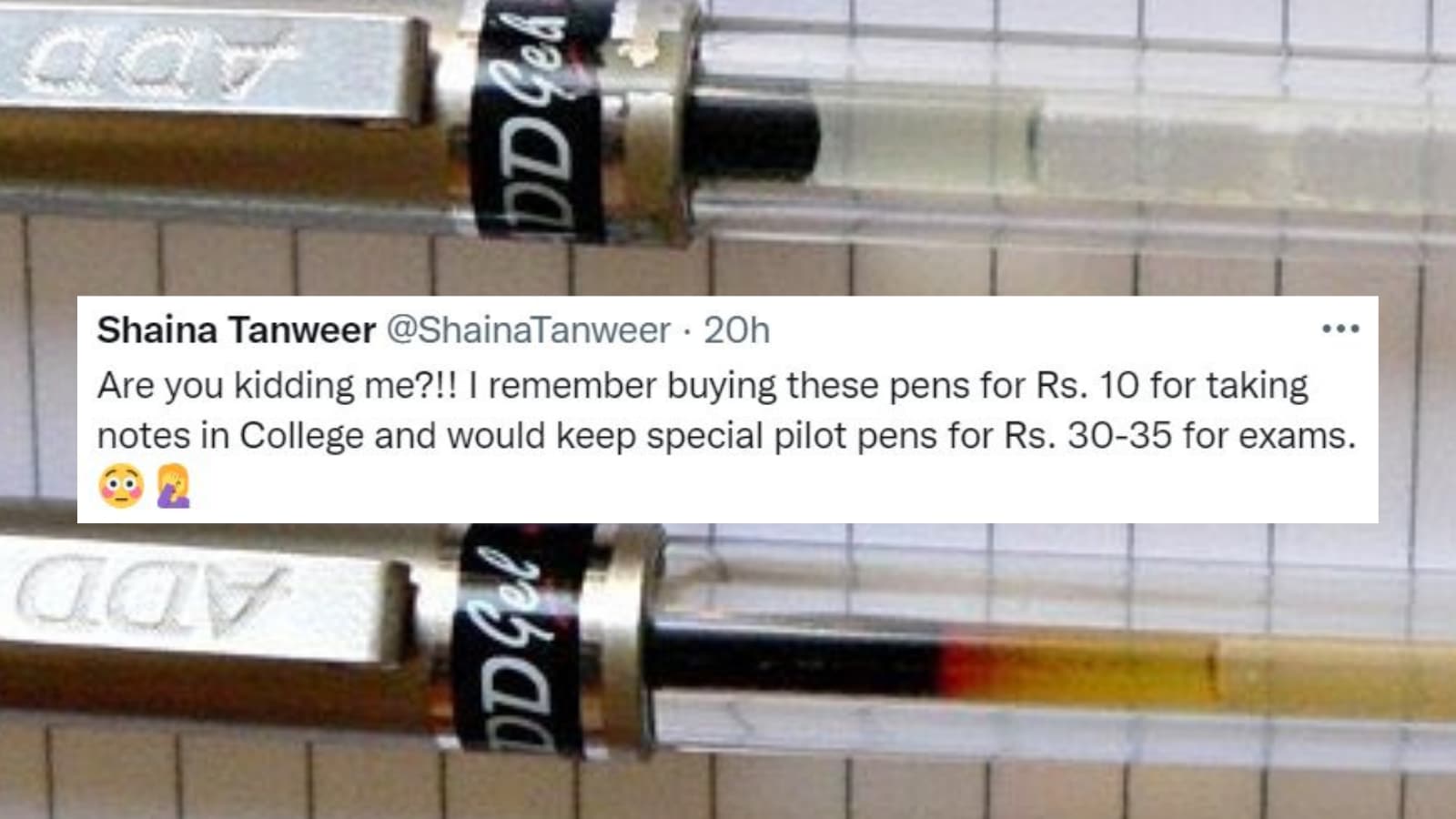 90s Kids' Favourite 'Add Gel' Pen Now Costs Rs 40 and Desi Twitter is ...