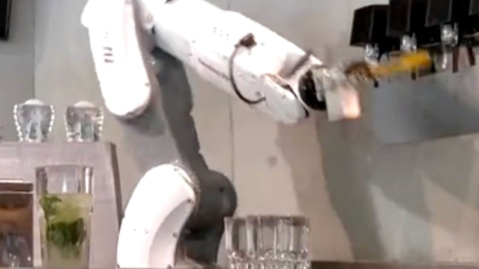 WATCH: Robotic Bartender is Shaking it Up at This Bar in Germany | Buzz ...
