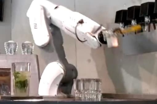 WATCH: Robotic Bartender is Shaking it Up at This Bar in Germany - News18