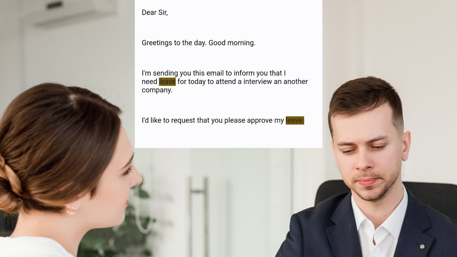 Employee's Honest Leave Application for Job Interview Will Leave You in ...