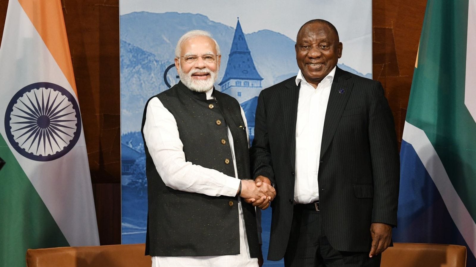 G7 Summit: PM Modi Holds Talks with South African Prez Ramaphosa ...
