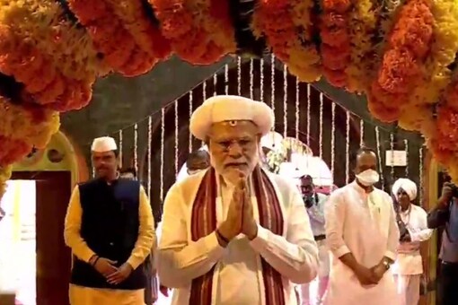 PM Modi Inaugurates Shila Temple at Dehu in Maharashtra - News18 PM Modi Inaugurates Shila Temple at Dehu in Maharashtra - News18