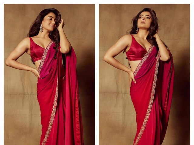 Rashmika Mandanna Is Elegance With Grace In a Pink Saree and Pictures Will Melt Your Heart - News18