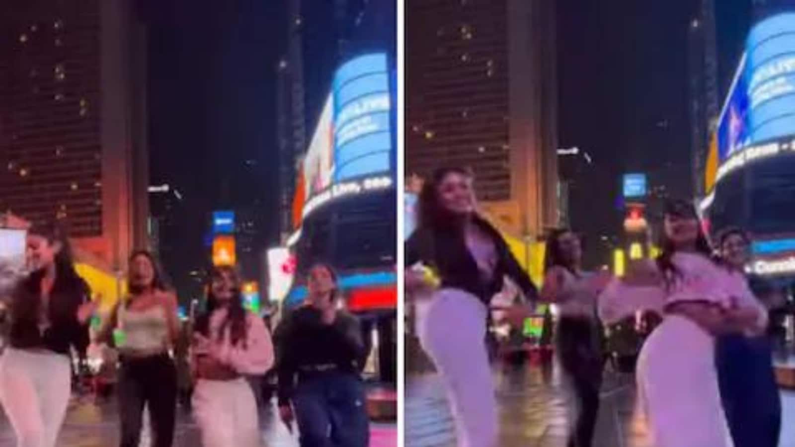 Watch: Viral Dance Video Of Barso Re Megha Megha At Times Square | Buzz ...