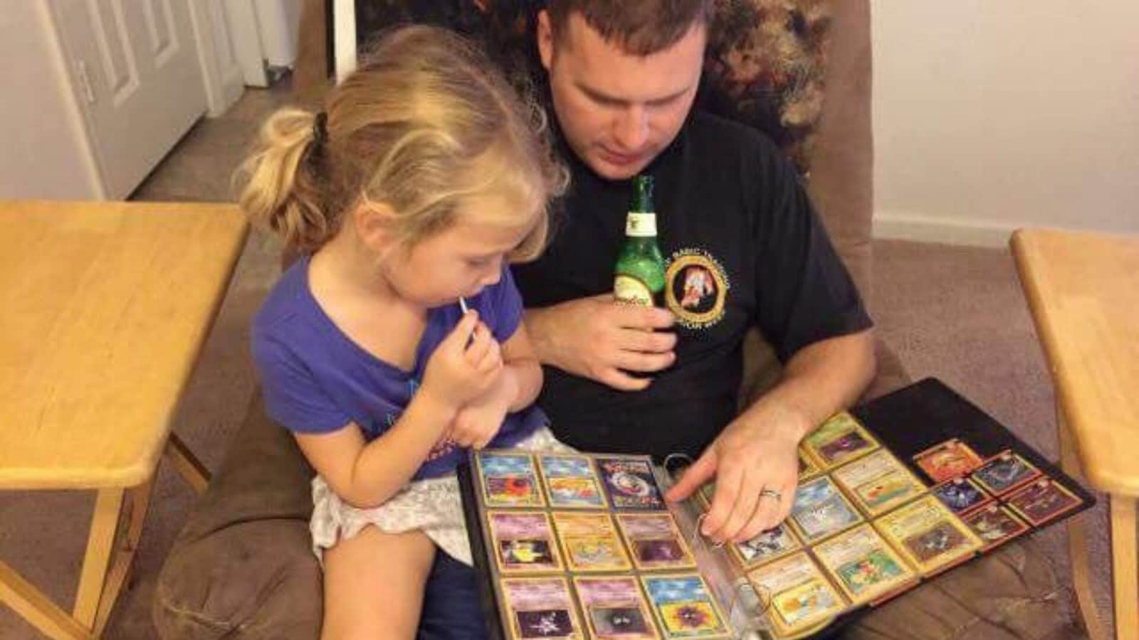 Photos of Father and Daughter Bonding over Pokemon Cards is Giving ...