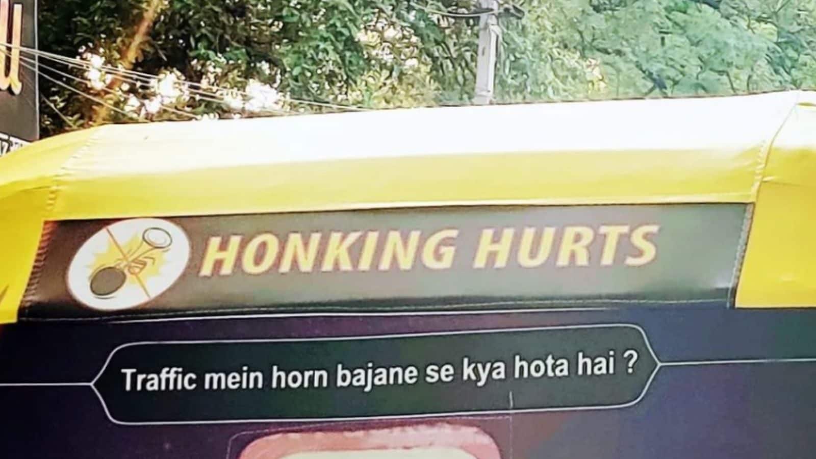 'Honking Hurts': Delhi Auto Driver's Sarcastic KBC-style Banner is On ...