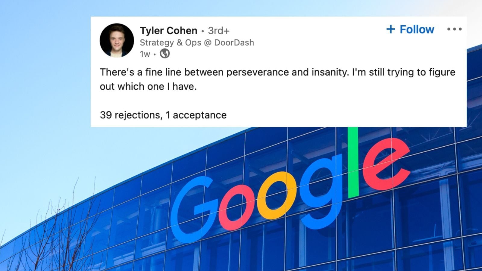 Perseverance or Insanity? US Man Gets Rejected By Google 39 Times ...