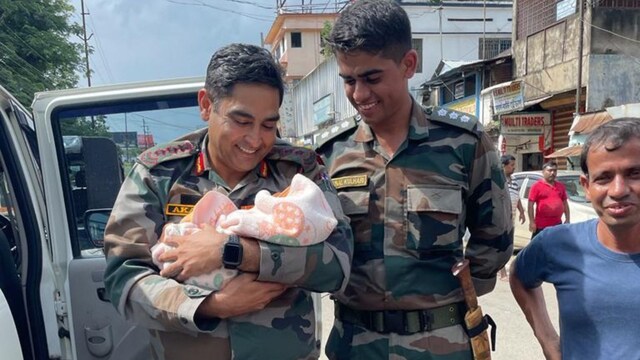 Assam: Indian Army Rescues 6-day-old Baby, Mother from Flood-hit ...