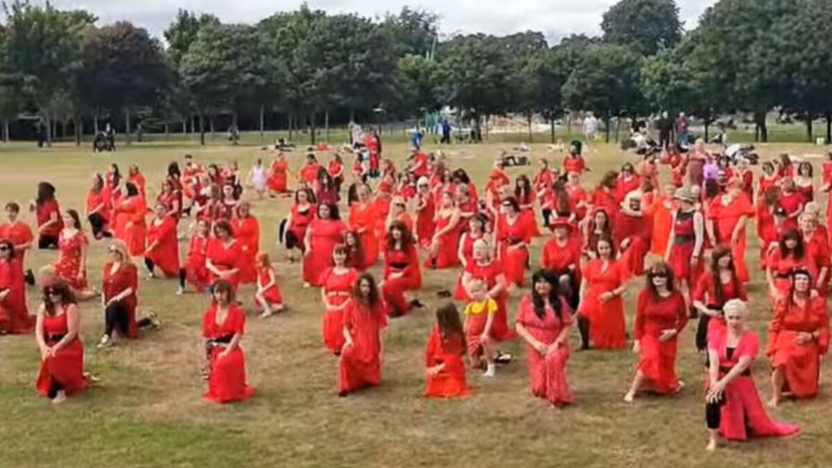 Hundreds of Kate Bush Fans in Red Dresses Gather to Dance on 'Most ...