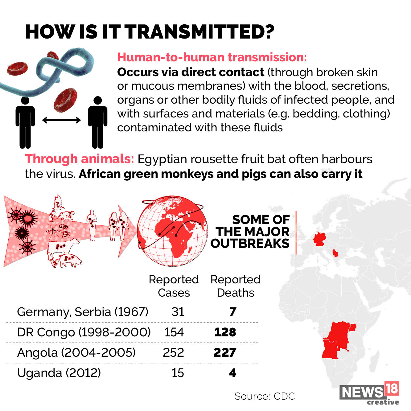 In GFX | What Is Marburg Virus Disease and Should You Be Worried? - News18