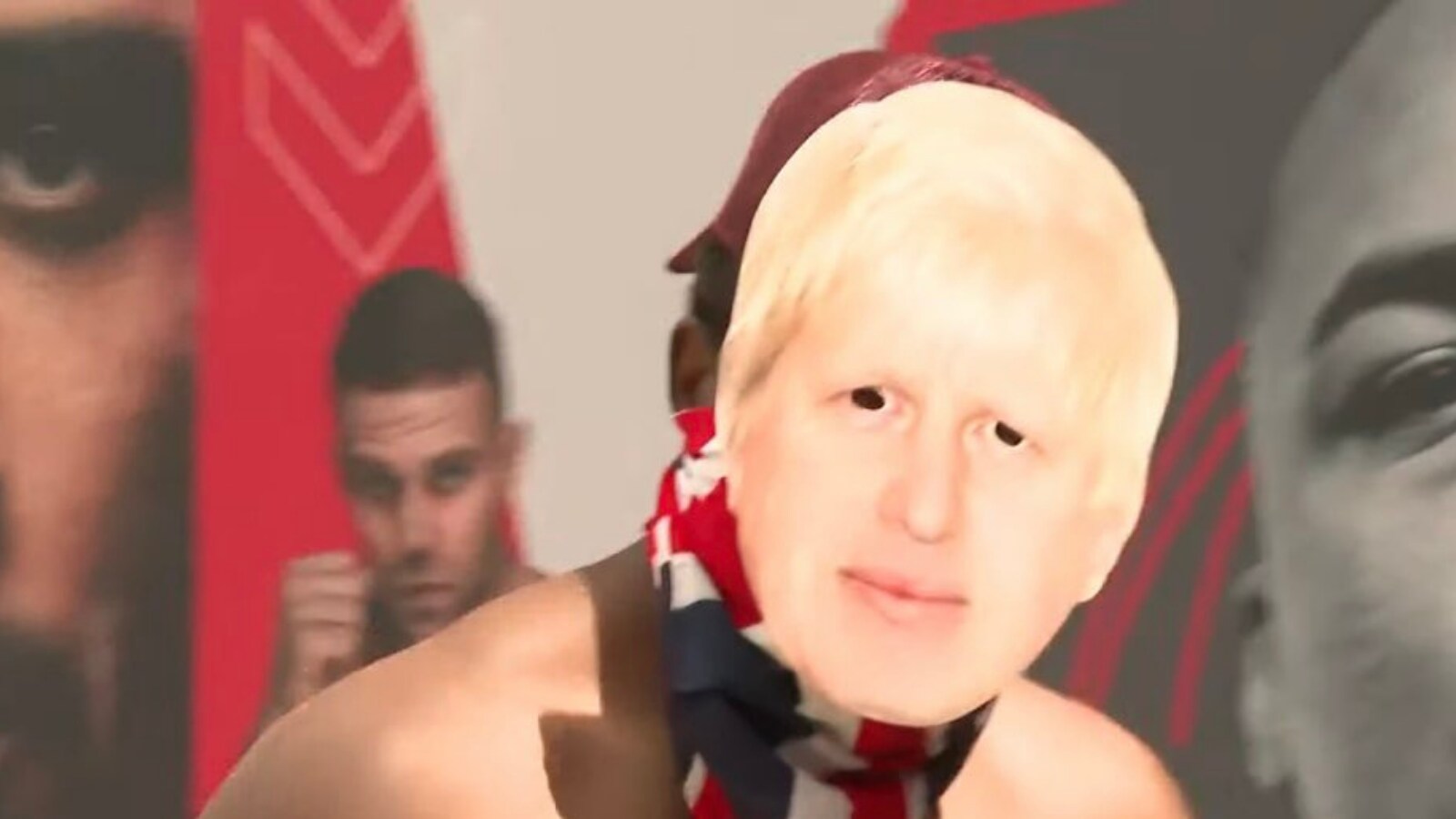 British Boxer Derek Chisora Wears a Boris Johnson Mask While Weigh in ...