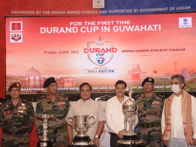 131st Durand Cup Trophies Unveiled by CM Himanta Biswa Sarma in Assam - News18