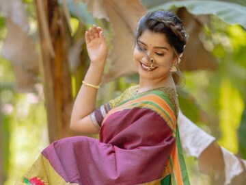 Marathi Actress Rasika Sunil Looks Gorgeous in Handmade Pichwai Khun ...