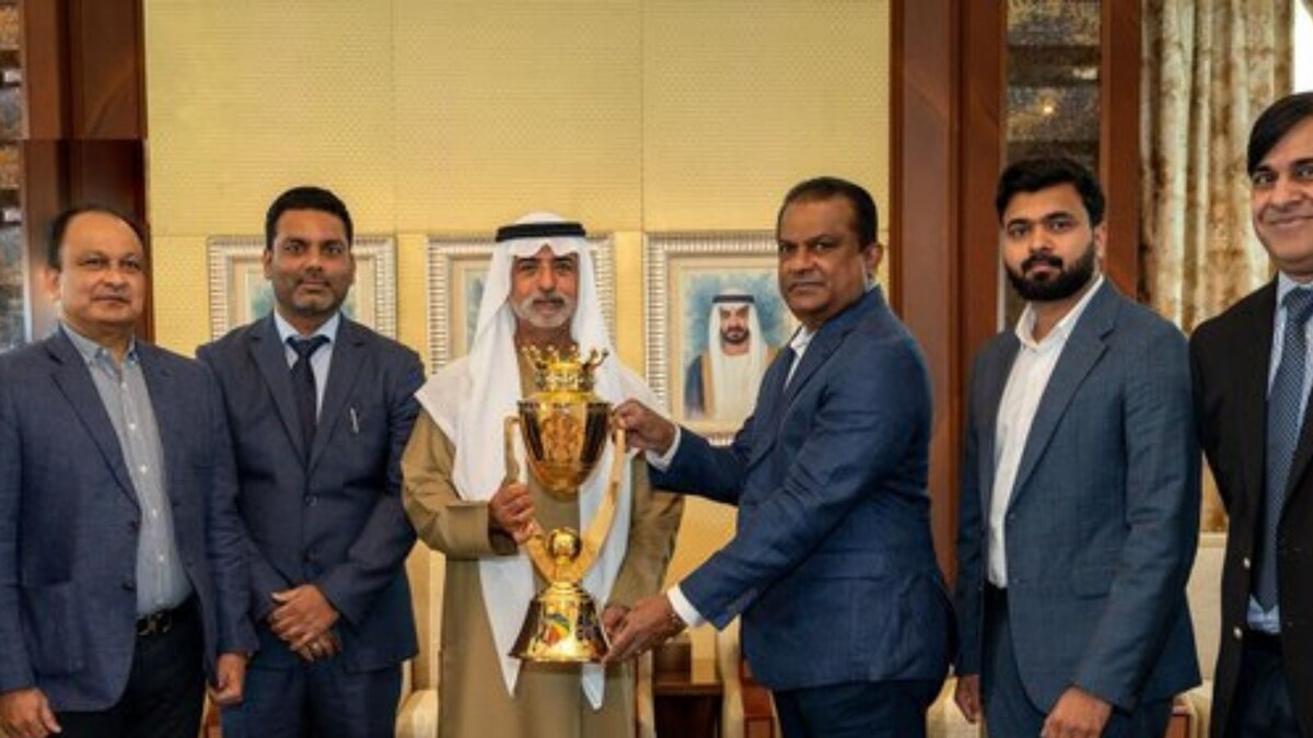 Asia Cup 2022 Trophy Unveiled in Abu Dhabi - News18