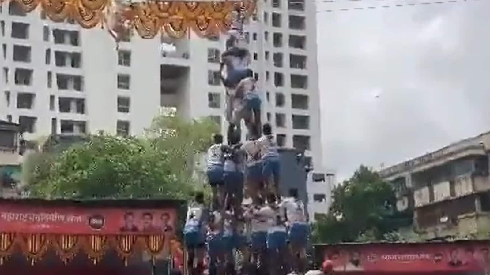 Dahi Handi Video: Watch This 9-tier Human Pyramid at Janmashtami ...