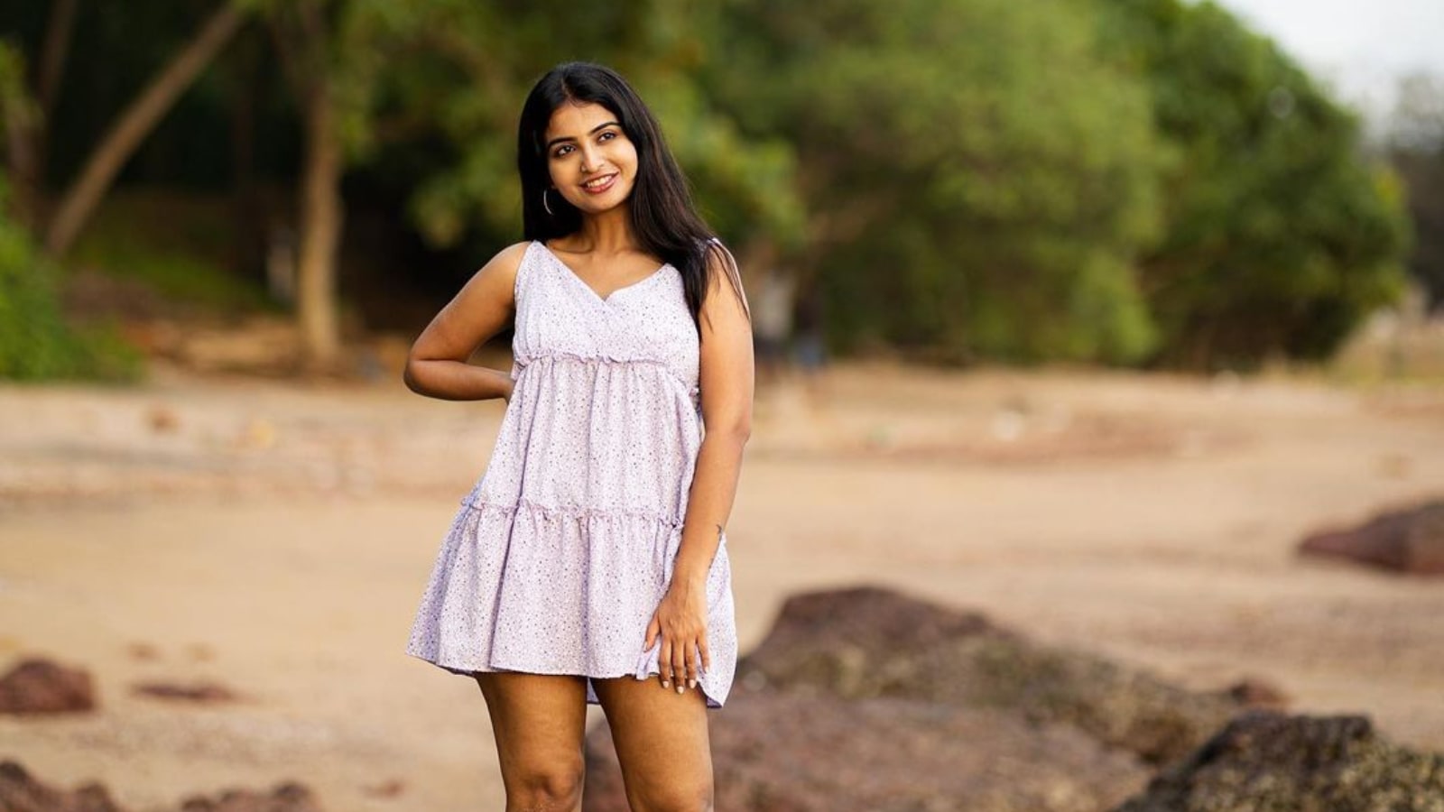 Ananya Nagalla Looks Stunning In Her Latest Beach Side Photoshoot ...