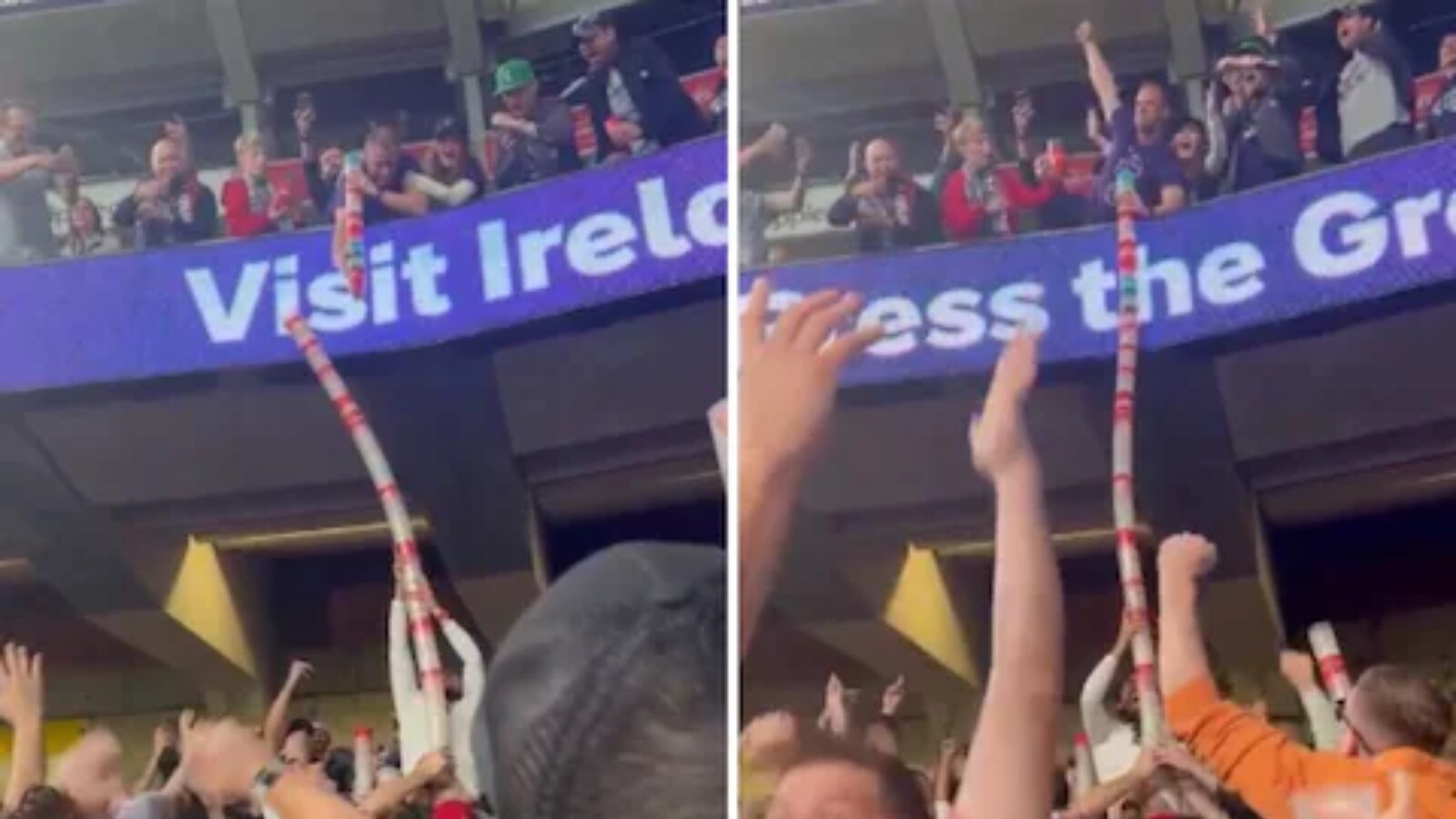 Watch: Football Fans' Phenomenal Cup-Stacking Skills on Display in ...