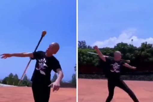 Watch: Man Balances Rotating Sword All Over His Body Leaving Internet ...