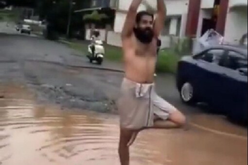 Bath in Potholes, Yoga in Front of MLA: Malappuram Man's Unique Protest ...