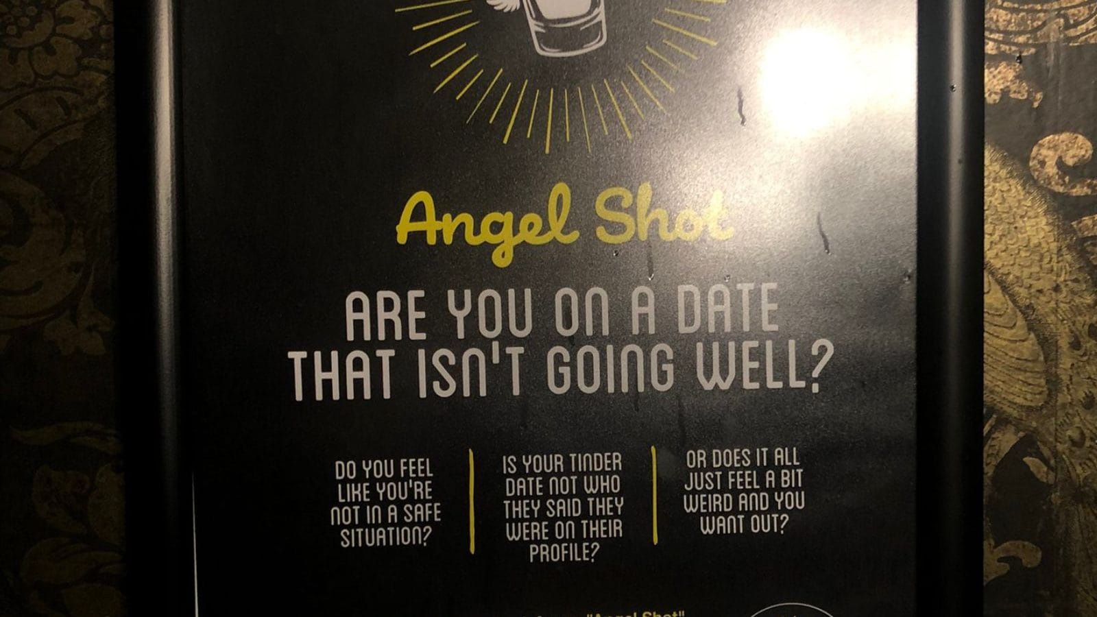 Bar Offers ‘Angel Shot’ for Female Customers Who Feel Unsafe | Buzz ...