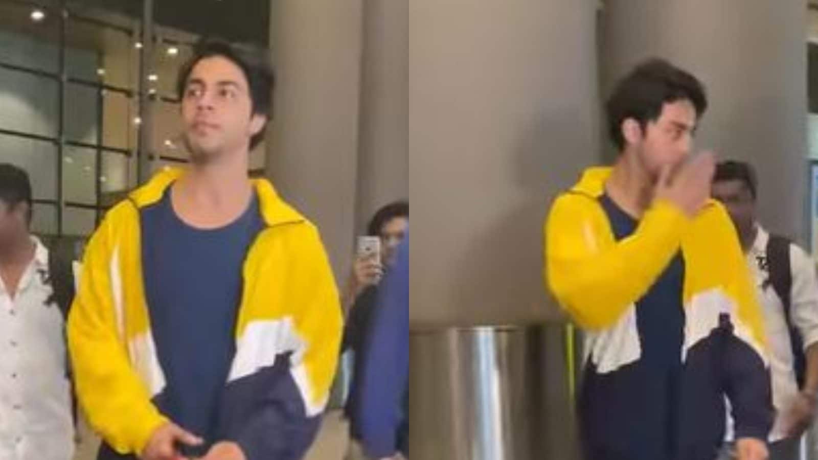 Aryan Khan Accepts Red Rose From Fan, Greets 'Salaam'; Shah Rukh Khan ...