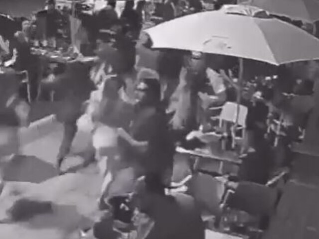 WATCH: Diners at Brazilian Bar Flee in Fear Mistaking Group of Runners ...