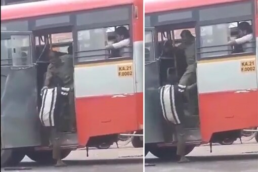 WATCH: Karnataka Bus Conductor Slaps, Kicks Passenger in Shocking Video ...