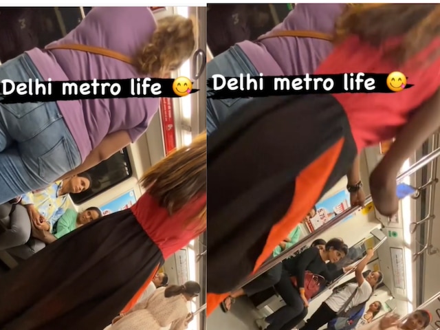 Confidence Ho Toh Aisa Girl Dances Inside Delhi Metro As Friend 0396