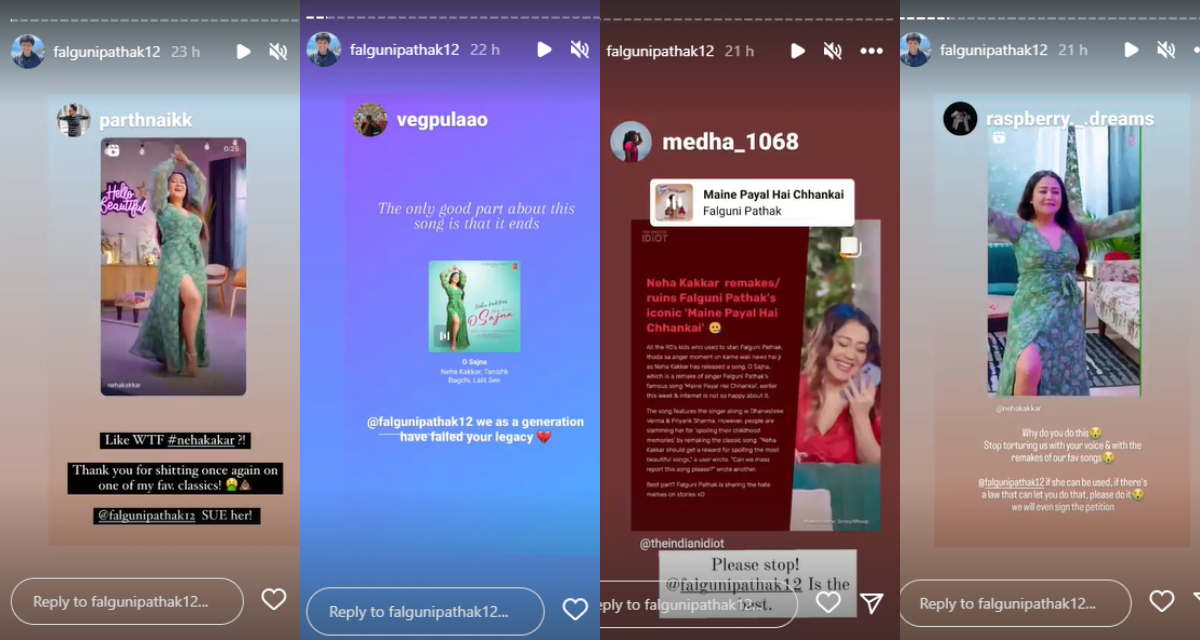 Falguni Pathak Reacts To Neha Kakkar Recreating Her Iconic Song Maine Payal Hai Chhankai ...