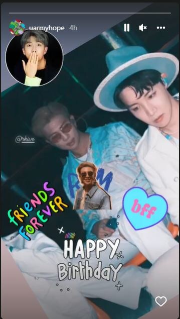 Happy Birthday Kim Namjoon: J-Hope Shows Off His 'BFF' RM's Muscles ...