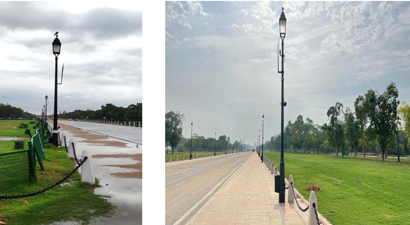 Revamped Central Vista Ready: Check Before-and-After Pics as Rajpath ...