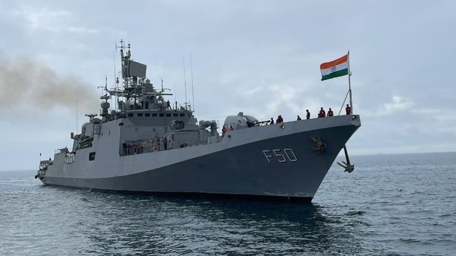 INS Tarkash at Port Gentil, First-ever Visit by Any Indian Navy Ship to ...