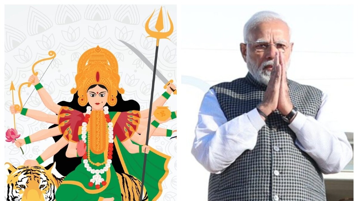 Navratri 2022 Day 3: Prime Minister Narendra Modi Offers Prayers to Maa ...