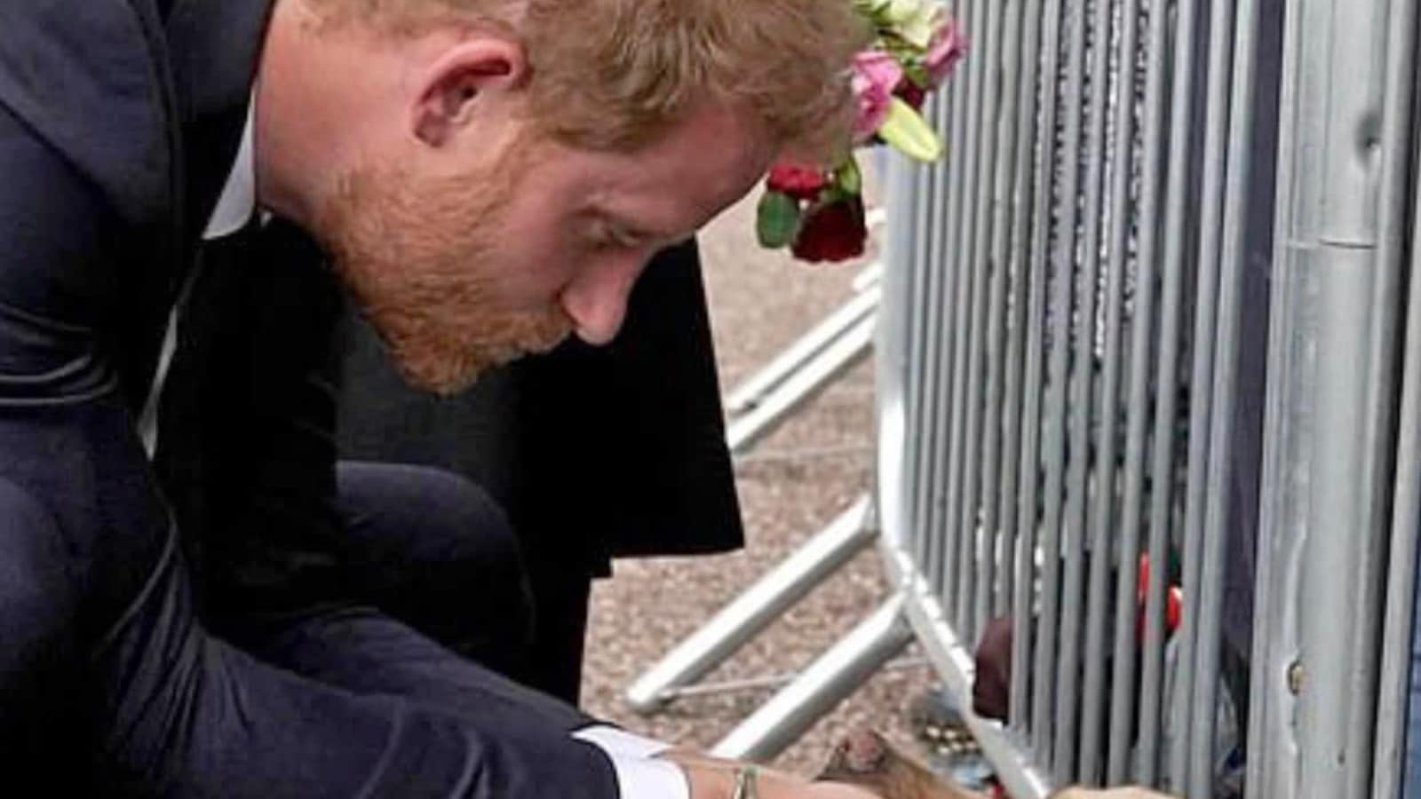 Prince Harry Pets 'Grieving' Dog at Windsor After Queen Elizabeth II’s ...