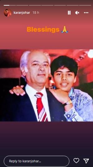 Karan Johar Takes A Walk Down The Memory Lane On Father Yash Johar's ...