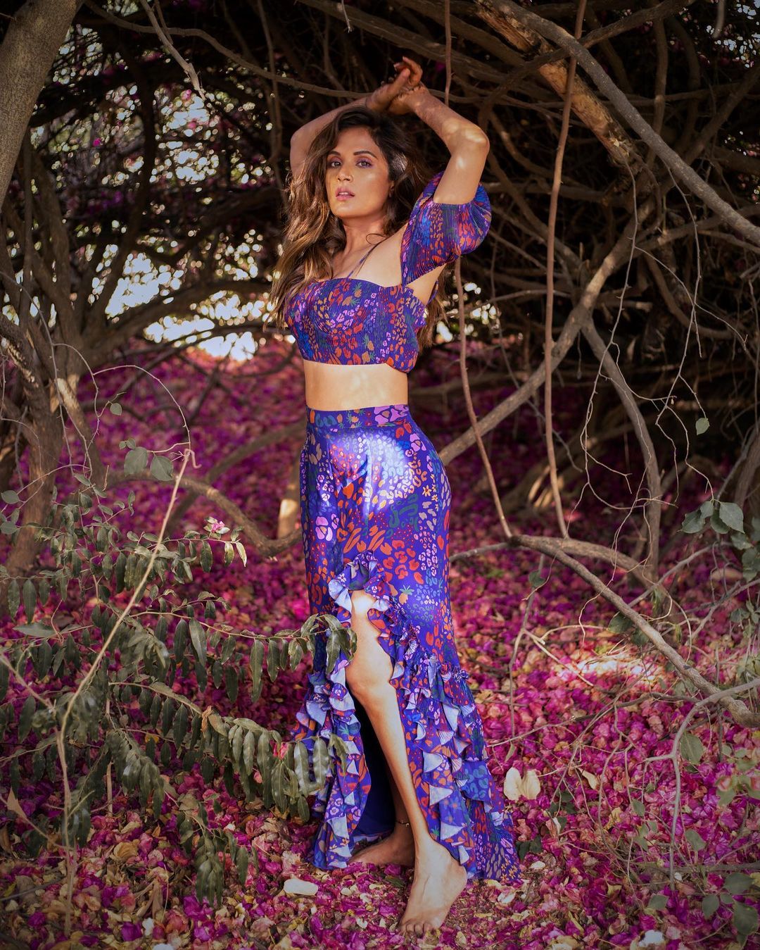 Richa Chadha Looks Ravishing In Multicoloured Striped Gown, Check Out ...