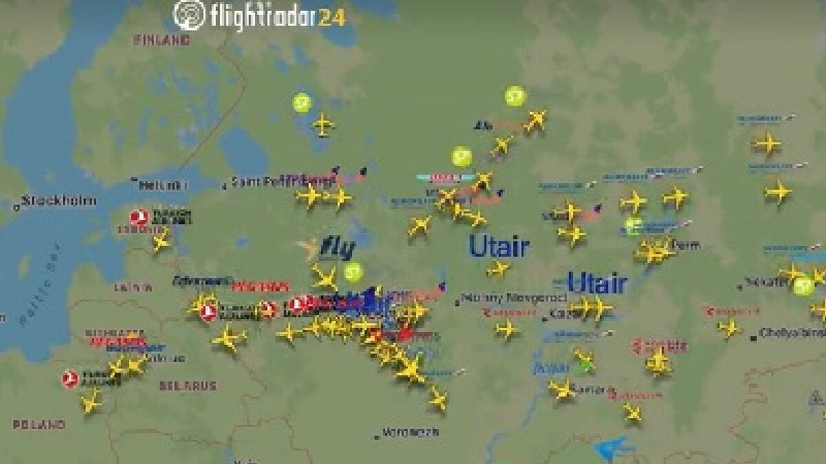 Watch: Video Shows Huge Rush of One-Way Flights from Russia Post Putin ...