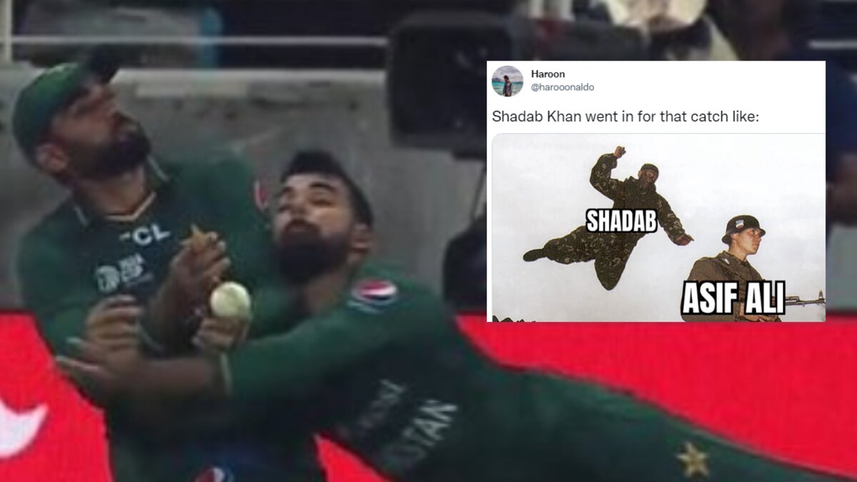 Pakistan's Shadab Khan, Asif Ali Colliding and Dropping Catch in Asia ...