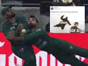 Pakistan's Shadab Khan, Asif Ali Colliding and Dropping Catch in Asia Cup Final is Now a Meme ...