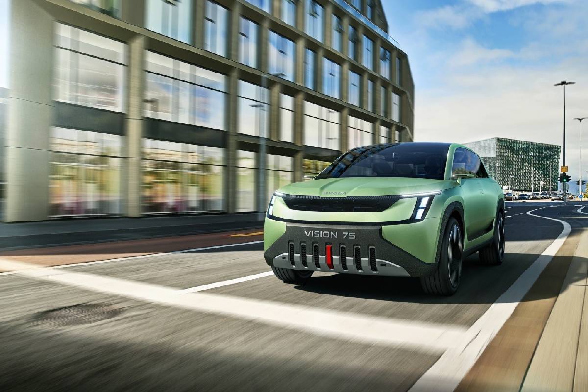 Skoda Vision 7S Concept in Pics: See Design, Features, Interior and ...
