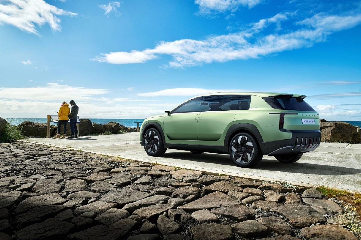 Skoda Vision 7S Concept in Pics: See Design, Features, Interior and ...