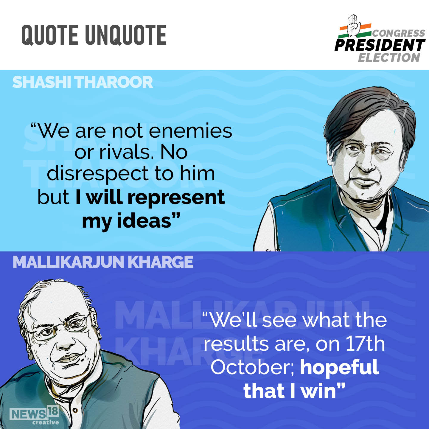 Tharoor vs Kharge: All You Need to Know About the Senior Leaders in Race for Congress President ...