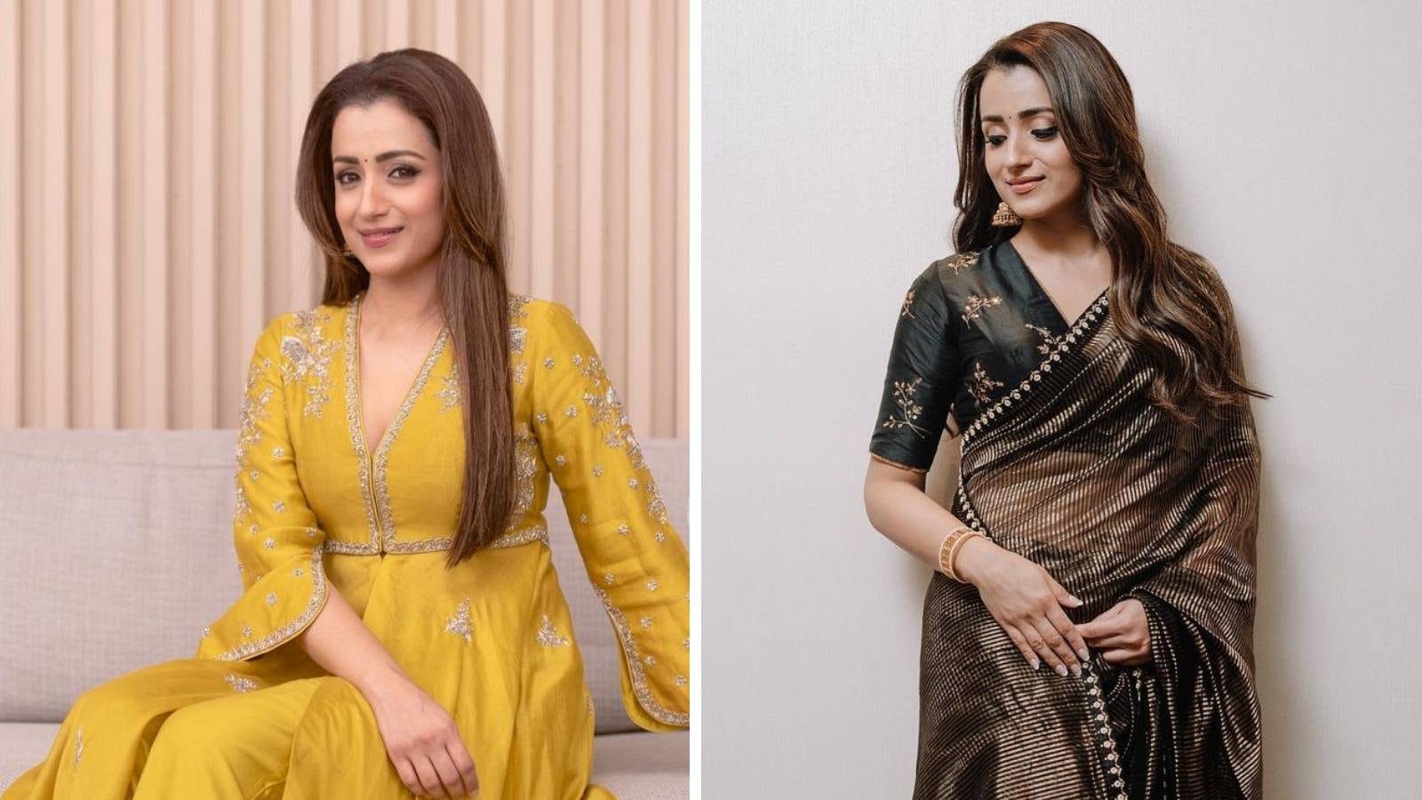 Trisha Krishnan Ups Ethnic Style Game During Ponniyin Selvan Promotions ...