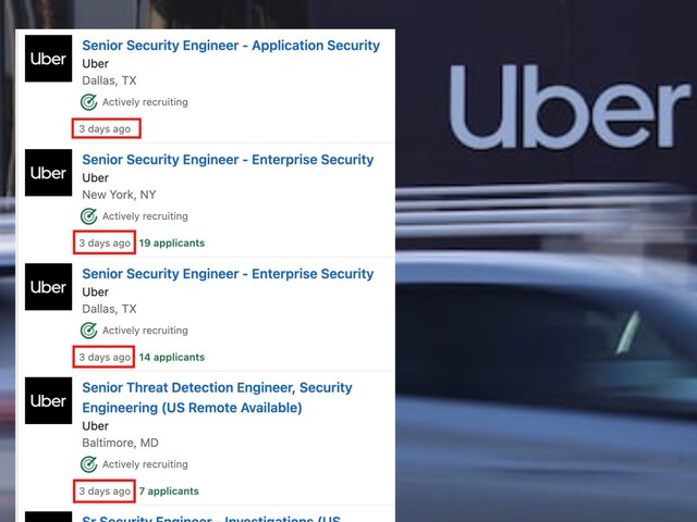 Uber Posts Series of Cyber Security Jobs After Getting Hacked, LinkedIn ...
