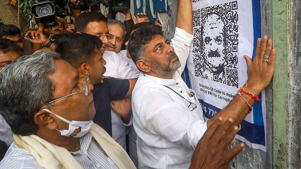 Kar Nataka: Amid 'PayCM' Row, Congress's Senior ‘Poster’ Boys Held ...