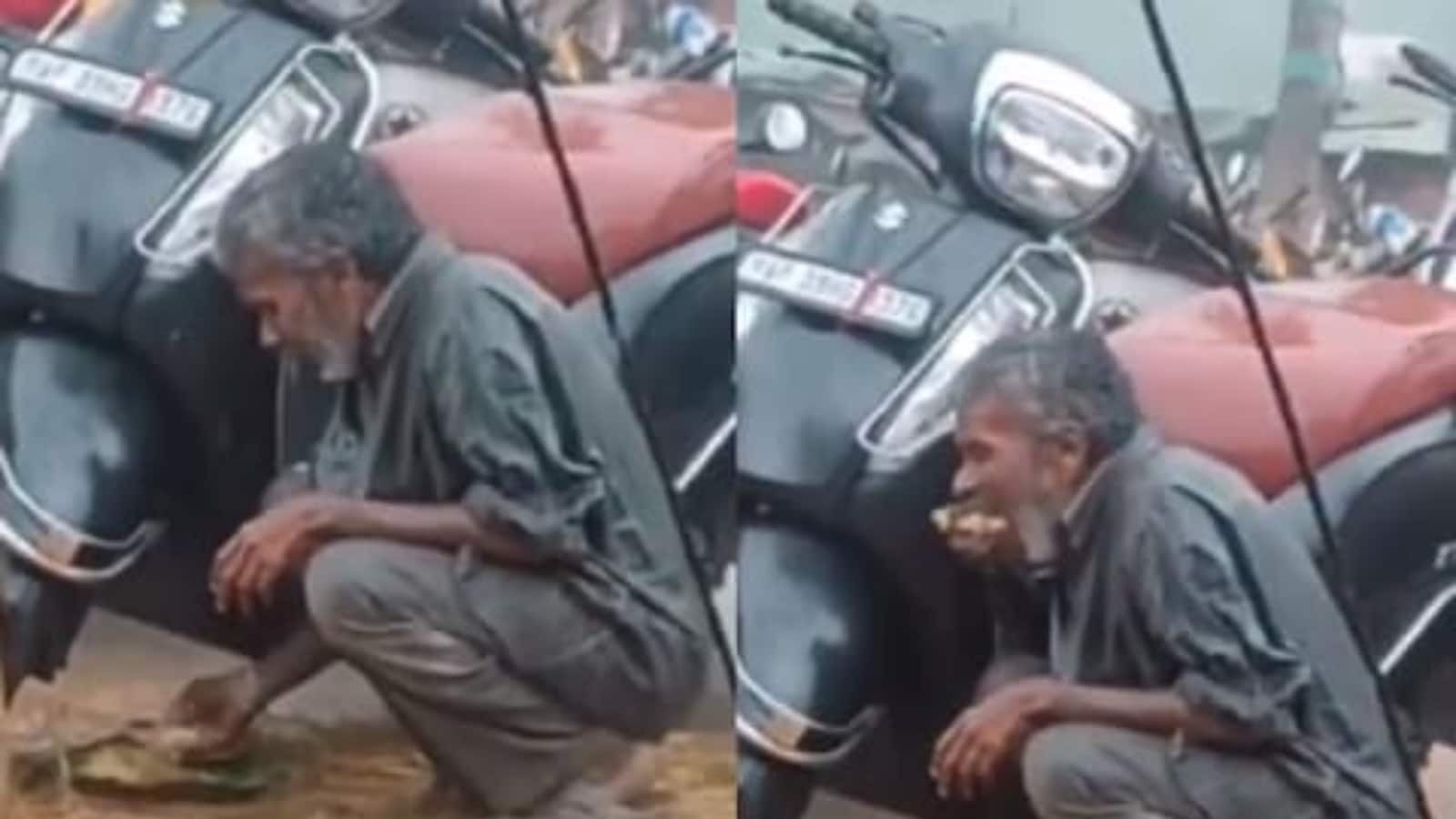 Watch: Man Eats Food Amid Heavy Rain, Internet Moved to Tears | Buzz ...