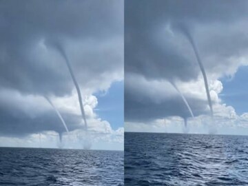 Watch: 4 Stunning Waterspouts Off The Spanish Coast Leave Internet ...