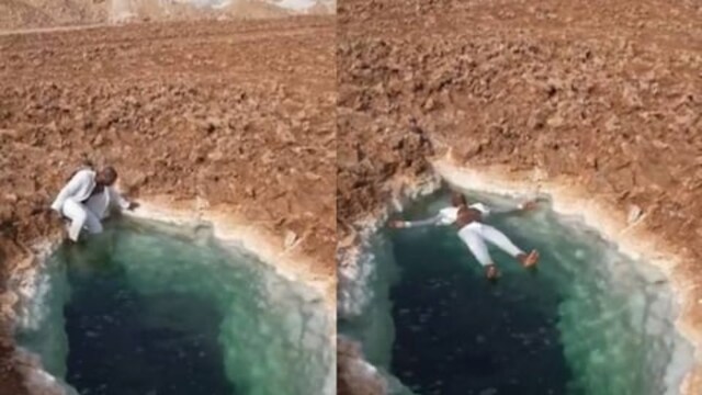 Watch: Breathtaking Salt Pools of Siwa Oasis Where You Won't Drown if ...